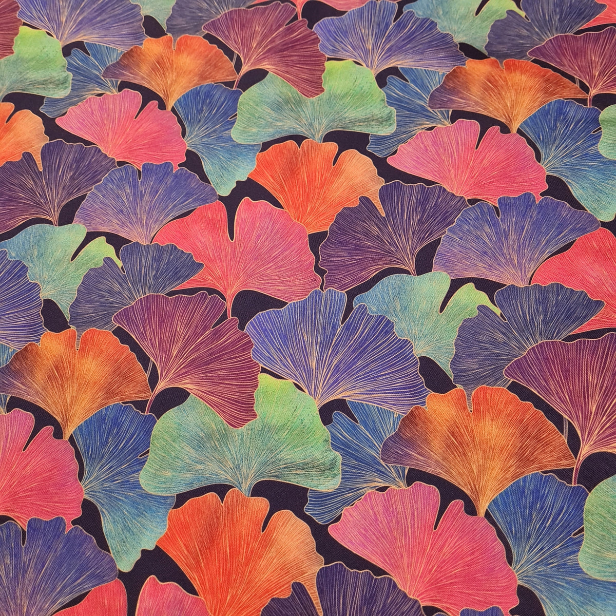 Ginkgo Rainbow Radiance Waterproof UV Resistant Canvas, remnant 1m – Custom Fabrics UK