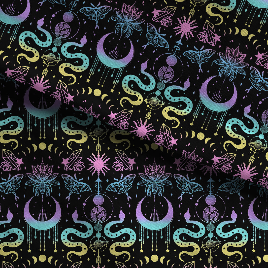 Pastel celestial Fabric for Pyjamas, crafts, blankets and more – Custom Fabrics UK