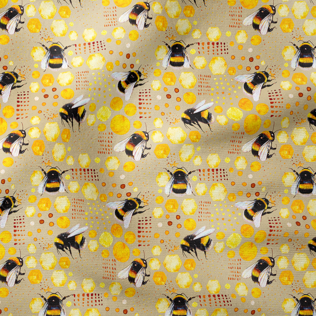 Bumble Bee fabric for Outdoor Cushions, Dressmaking, Crafts – Custom Fabrics UK
