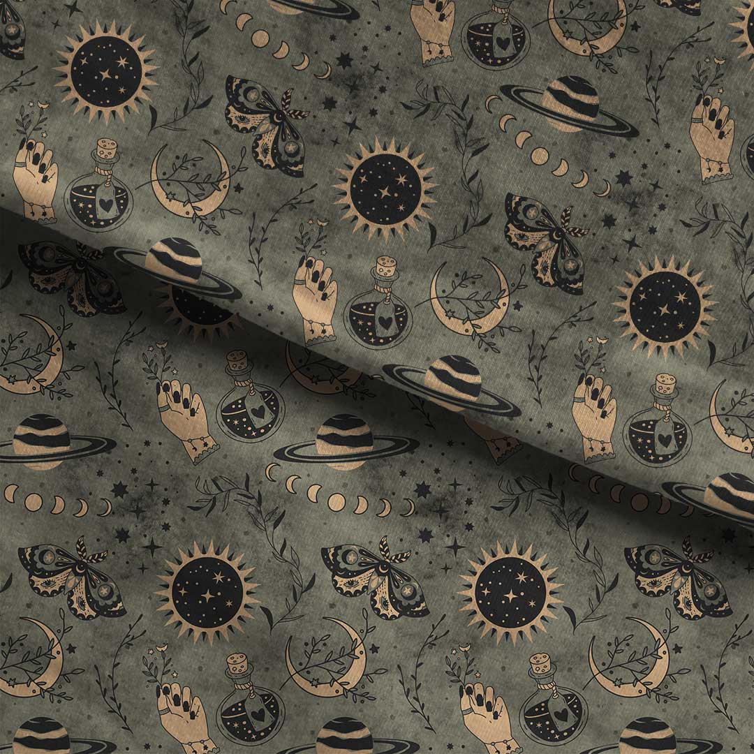 Celestial fabric for Garden, Dressmaking, Crafts, Sewing – Custom ...