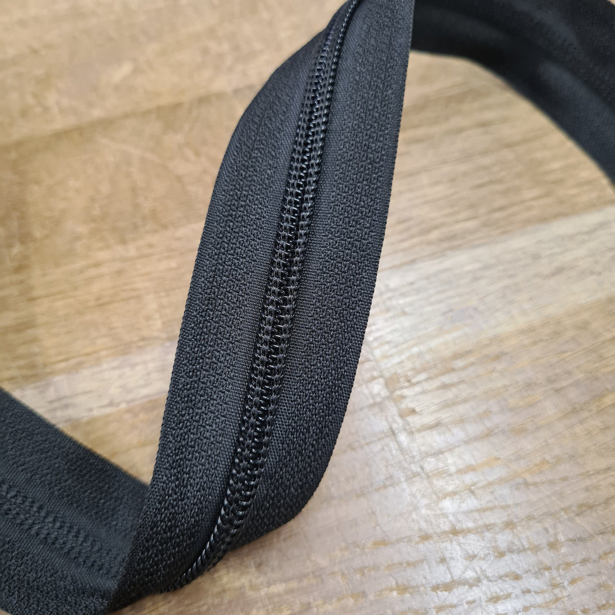 Plain Continuous Zip 5mm, various colours, priced per metre – Custom ...
