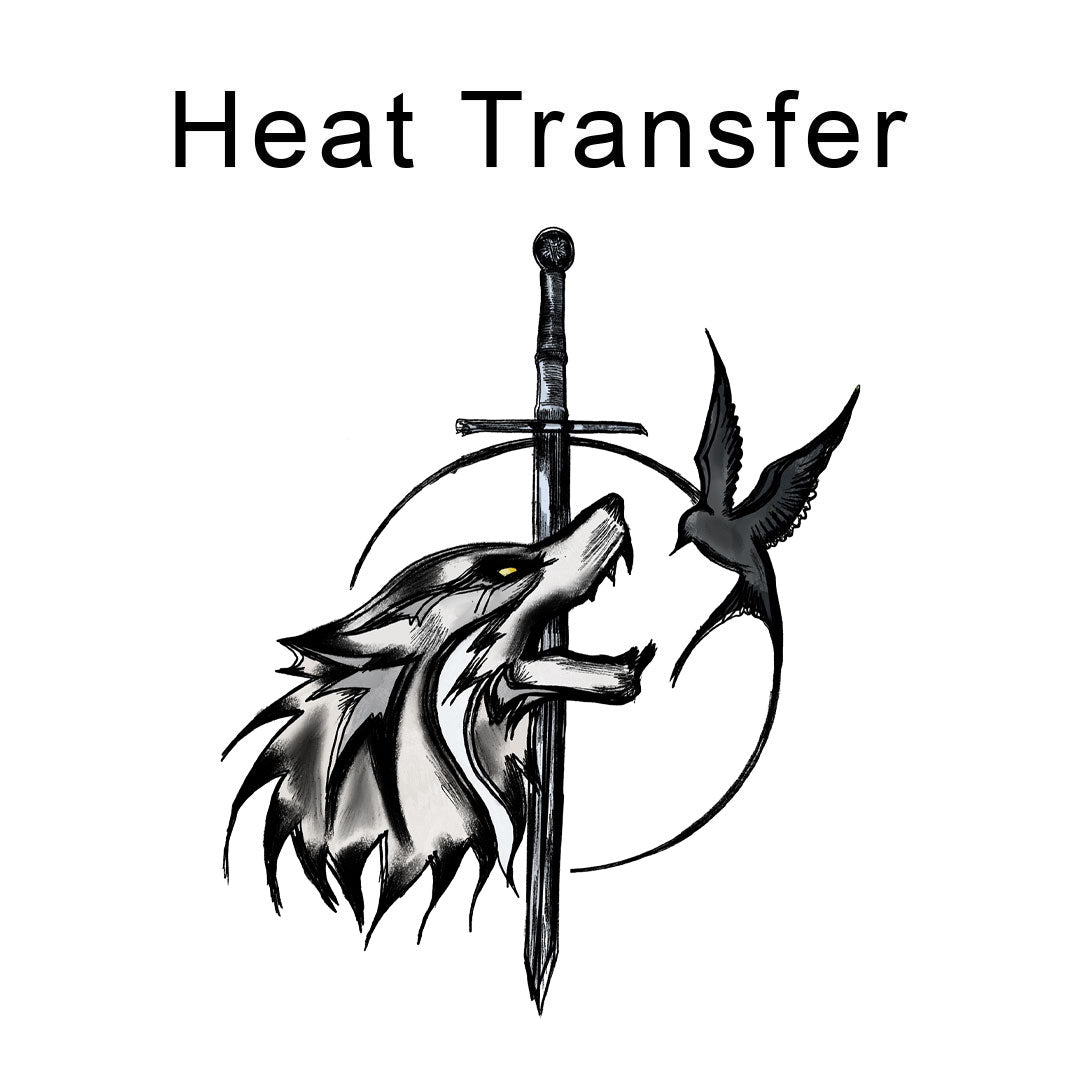 Witcher Emblem Iron on Fabric Heat Transfer DTF-382 – Custom Fabrics UK