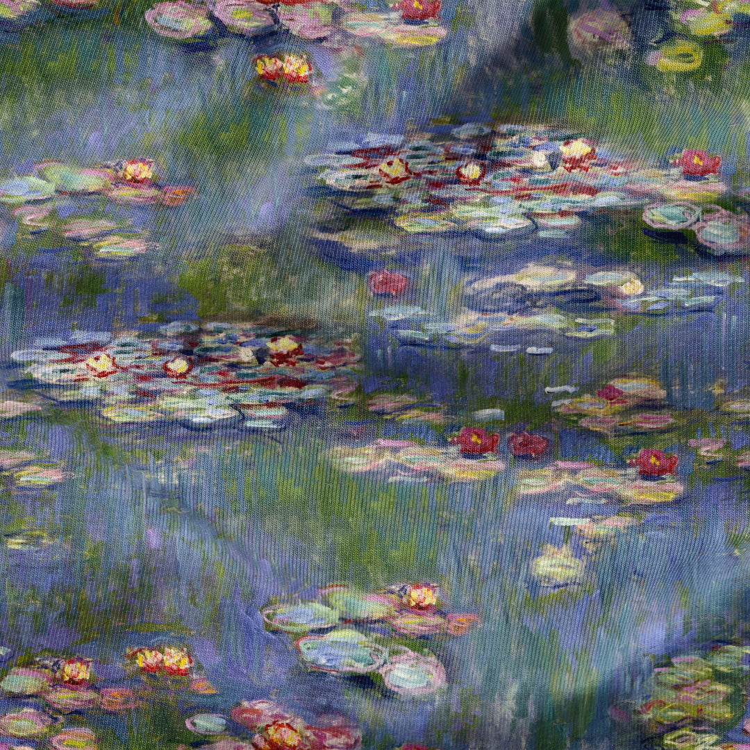 Claude Monet available on various fabrics – Custom Fabrics UK