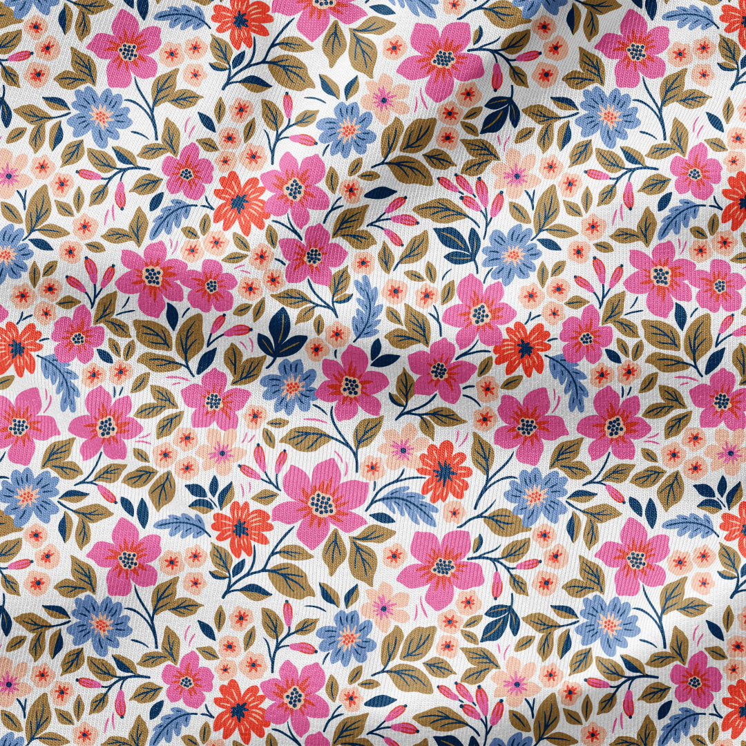 Ditsy Bright Floral available on various fabrics – Custom Fabrics UK