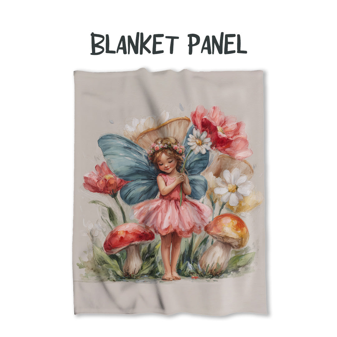 Fairy fabric panel for sewing blankets – Custom Fabrics UK
