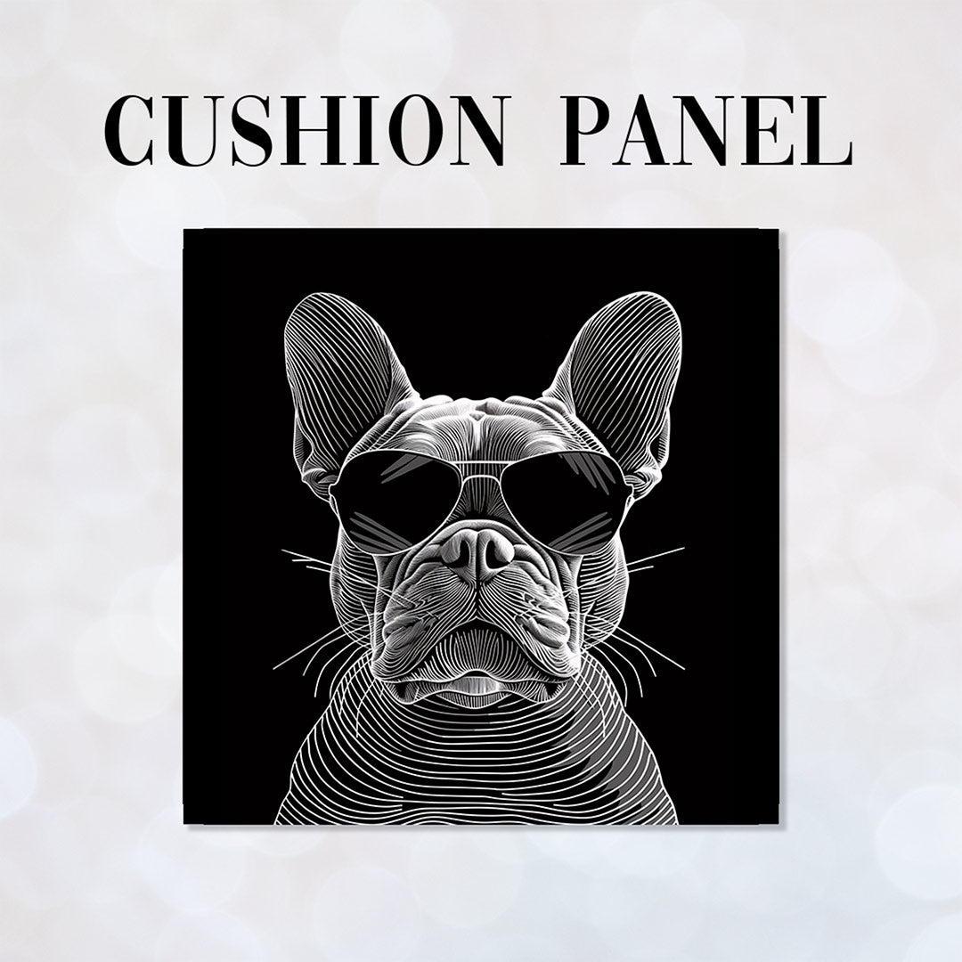 Chic Bulldog Fabric Panel for sewing Cushions. – Custom Fabrics UK
