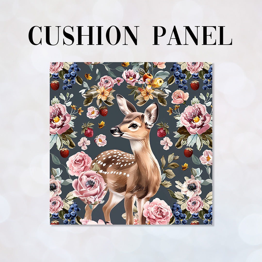 Summer Fawn Fabric Panel for sewing Cushions. – Custom Fabrics UK