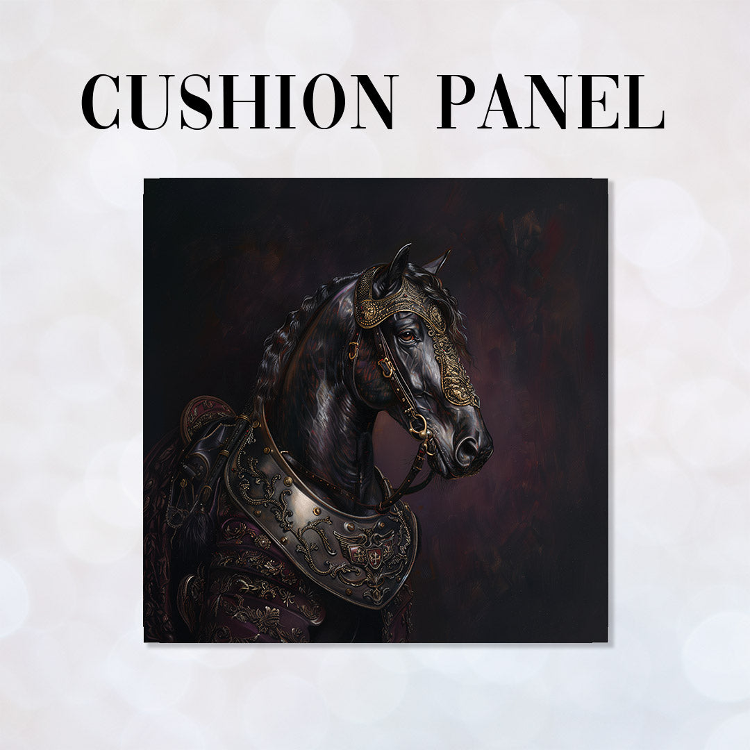 Knight Horse Fabric Panel for sewing Cushions. – Custom Fabrics UK