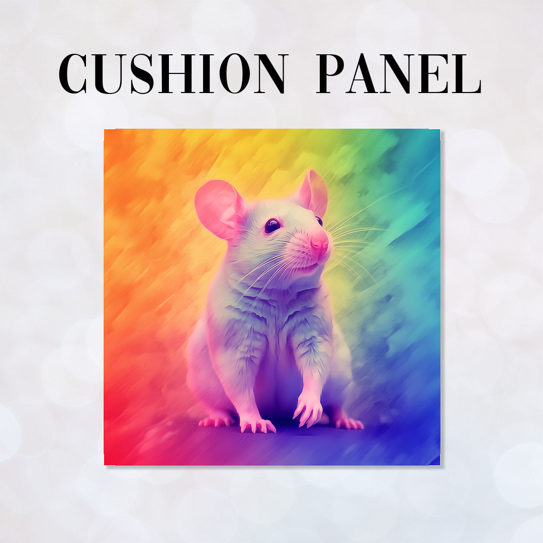 Rainbow Rat Fabric Panel for sewing Cushions. – Custom Fabrics UK