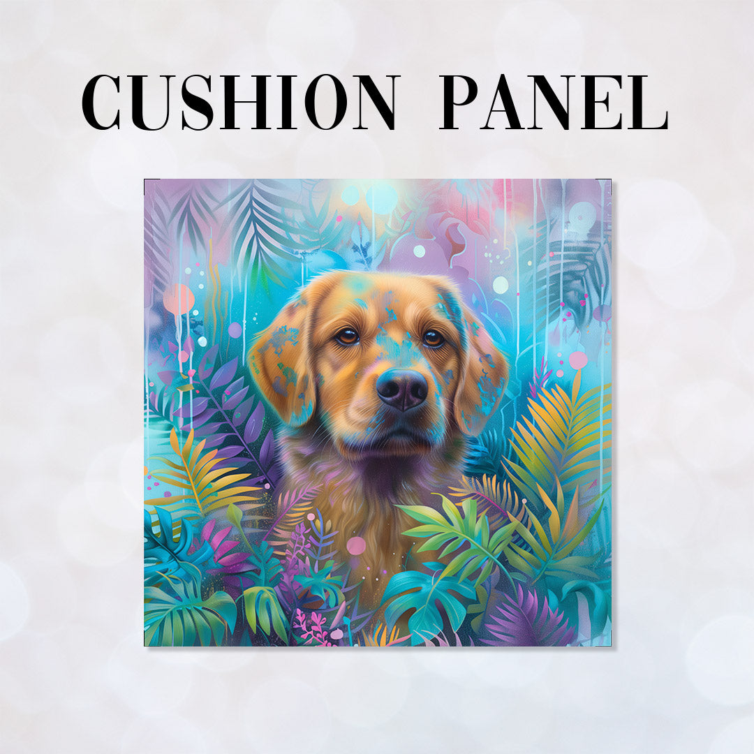 Pastel Labrador Pup Fabric Panel for sewing Cushions. – Custom Fabrics UK