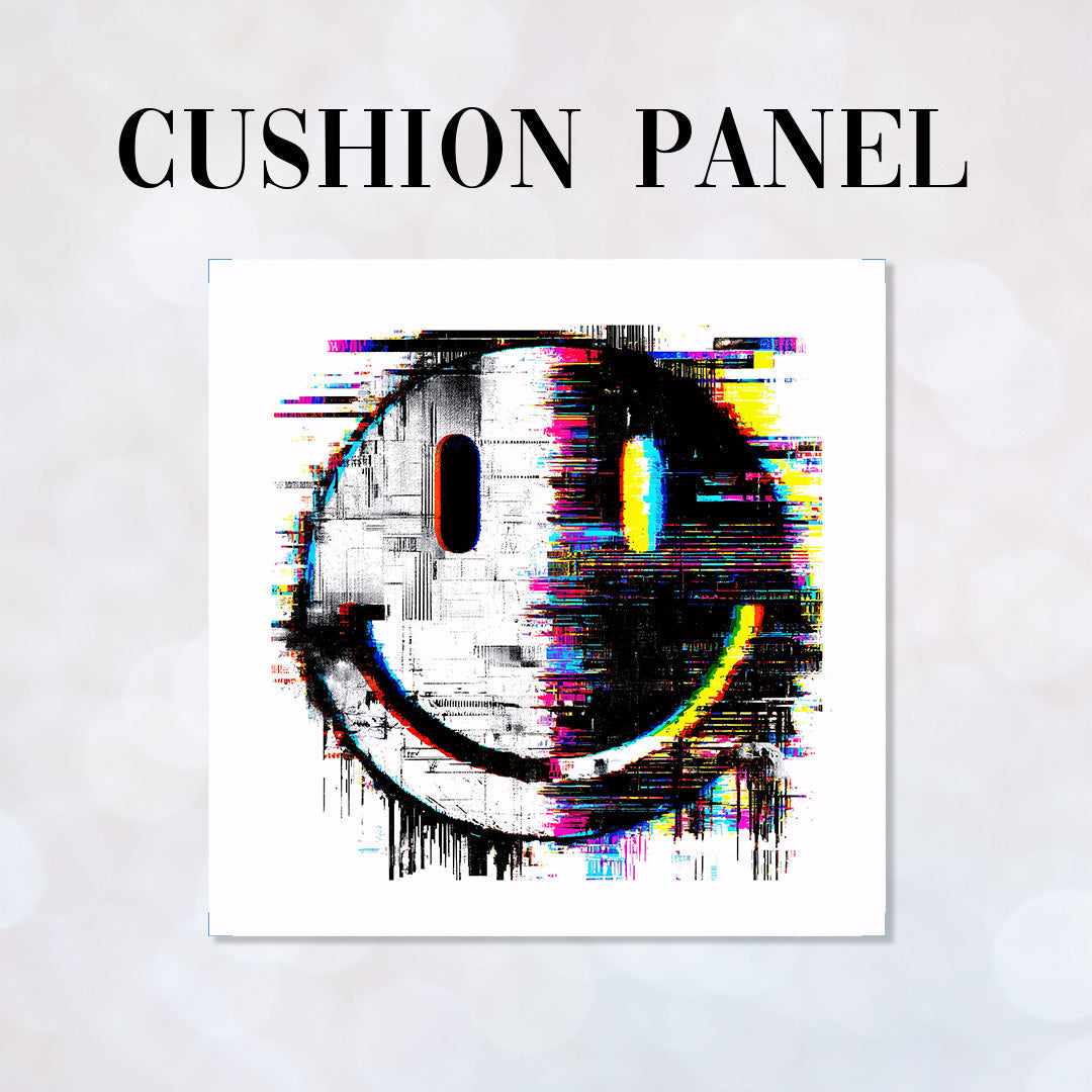 Glitched Face Fabric Panel for sewing Cushions and crafts – Custom ...