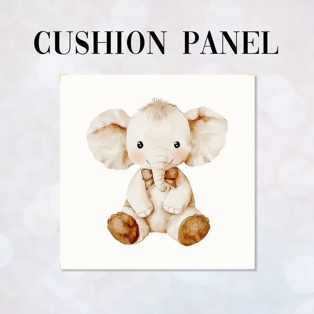 Cute Elephant Fabric Panel for sewing Cushions and crafts – Custom ...