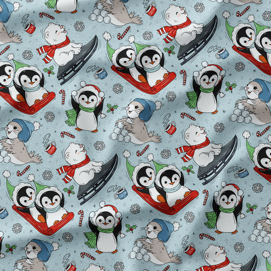 Winter Children Fabric for Pyjamas, crafts, blankets and more – Custom ...