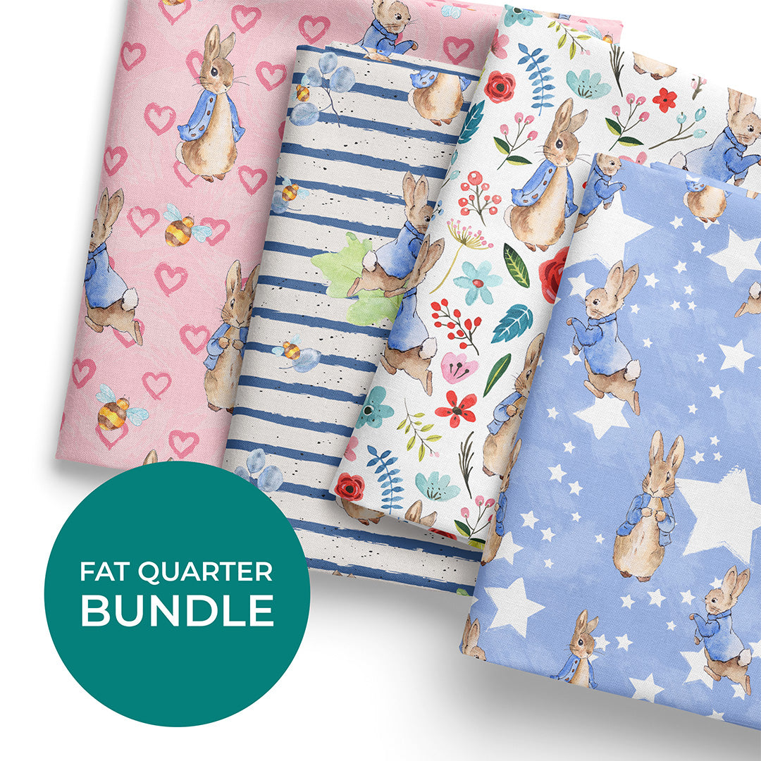 Cute Bunny Fat Quarter Bundle fabric for outdoor cushions, clothes ...