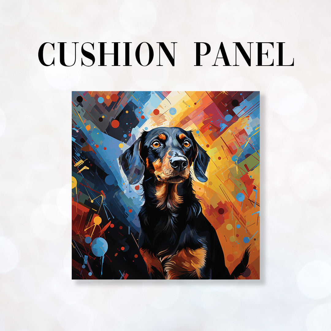 Dachshund Fabric Panel for sewing Cushions. – Custom Fabrics UK