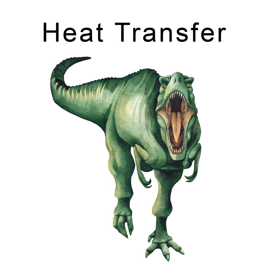 Dinosaurs - T-Rex Iron on Fabric Heat Transfer DTF-138 – Custom Fabrics UK