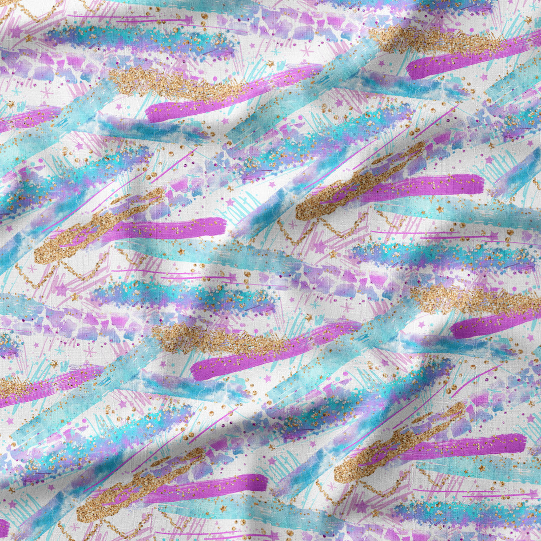 Electric Sky Swoosh Light Fabric for Outdoor Cushions, Dressmaking ...