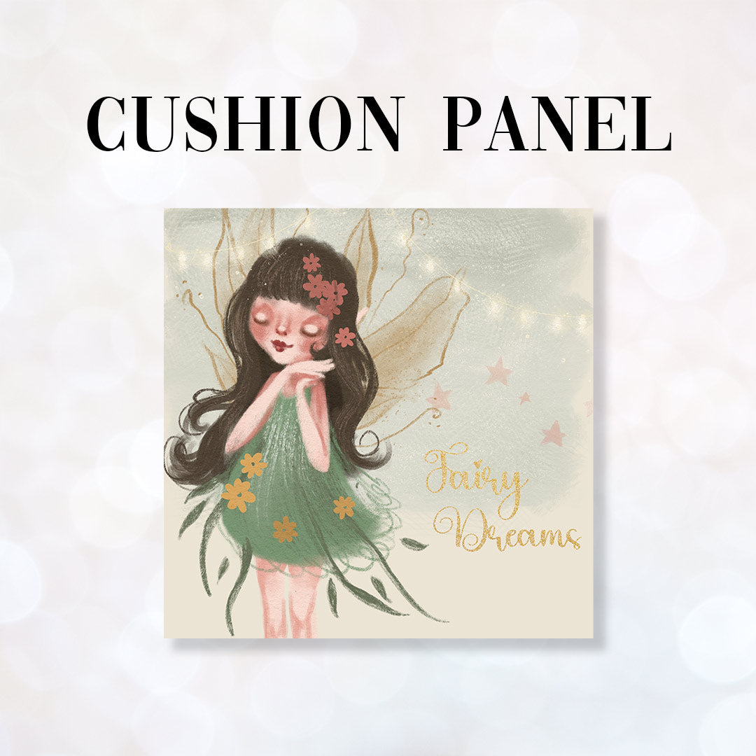 Fabric Panel with Fairy for sewing Cushions. – Custom Fabrics UK