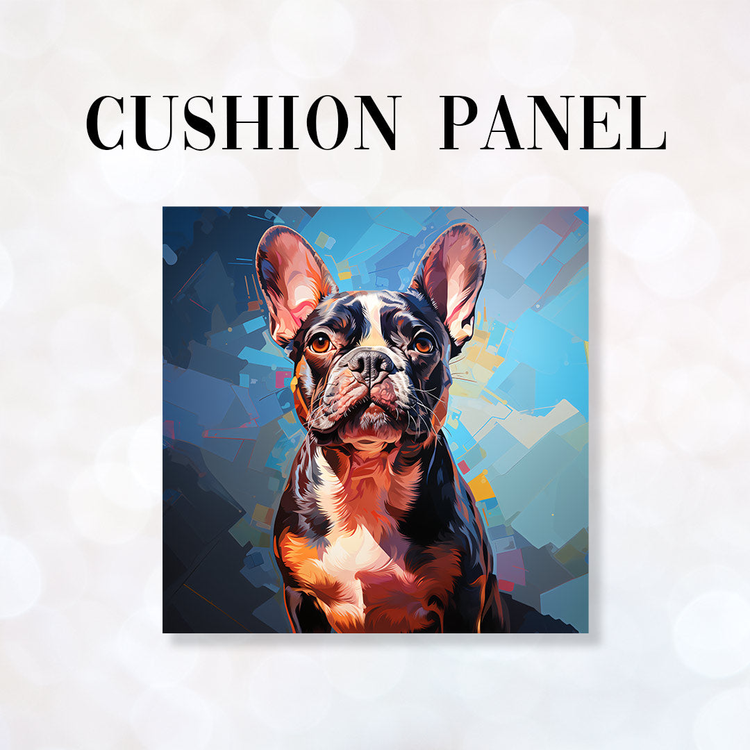 Frenchie Dog Fabric Panel for sewing Cushions. – Custom Fabrics UK