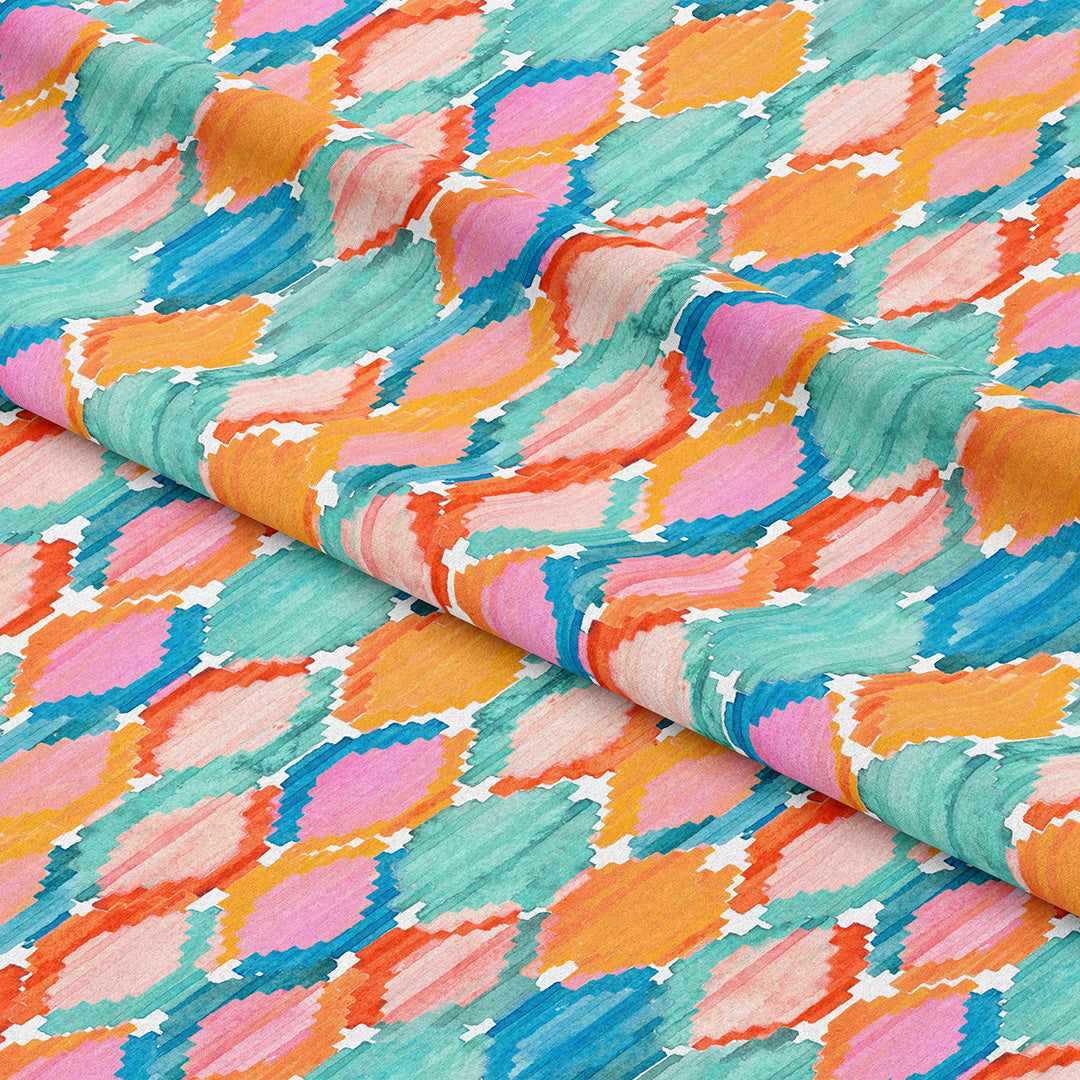 Ethnic Print fabric for Outdoor Cushions, Dressmaking, Crafts – Custom ...