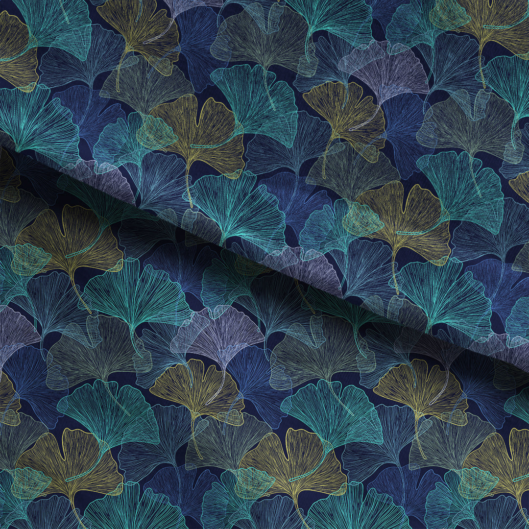 Ginkgo Botanical fabric for Garden, Dressmaking, Crafts, Sewing ...