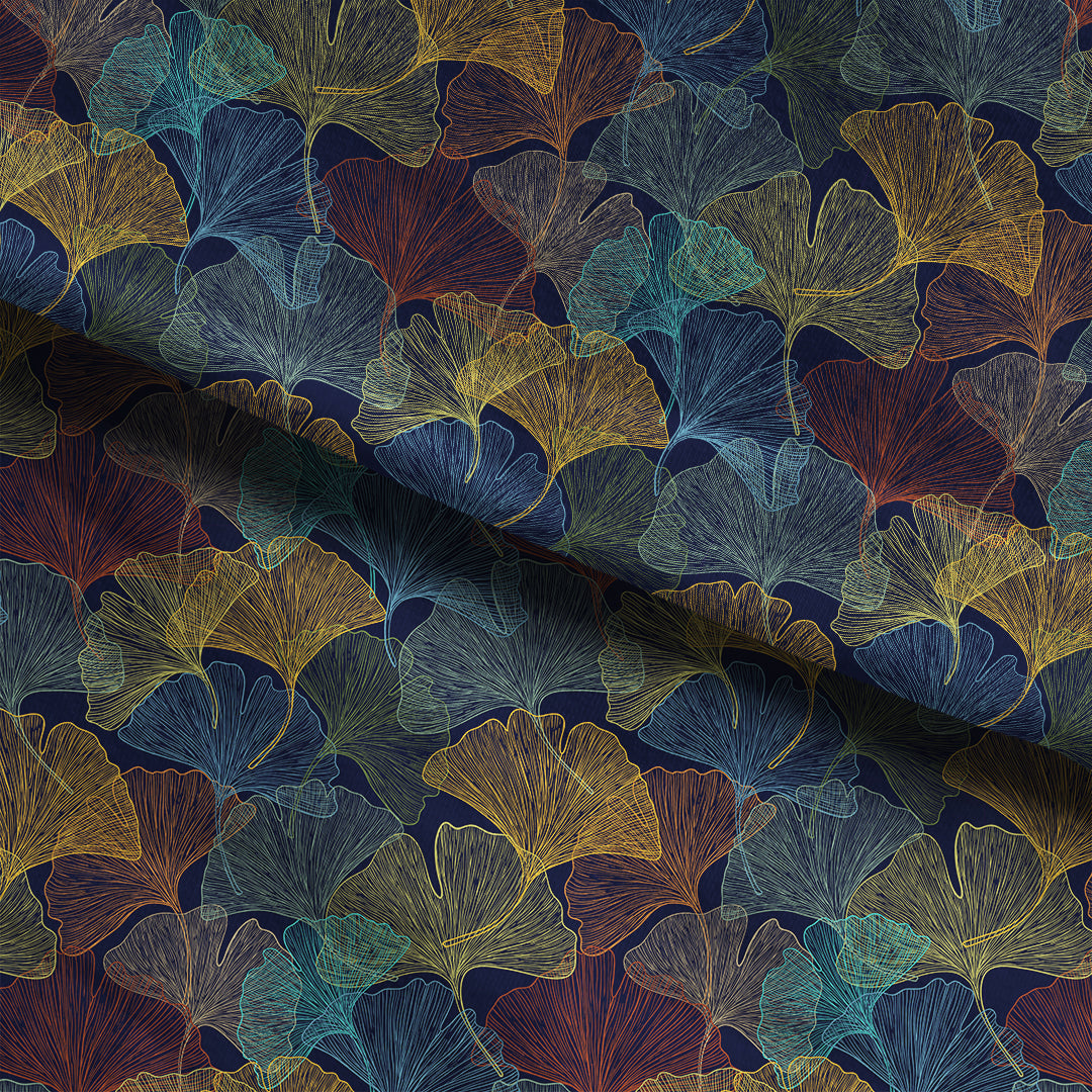 Ginkgo Botanical fabric for Garden, Dressmaking, Crafts, Sewing ...