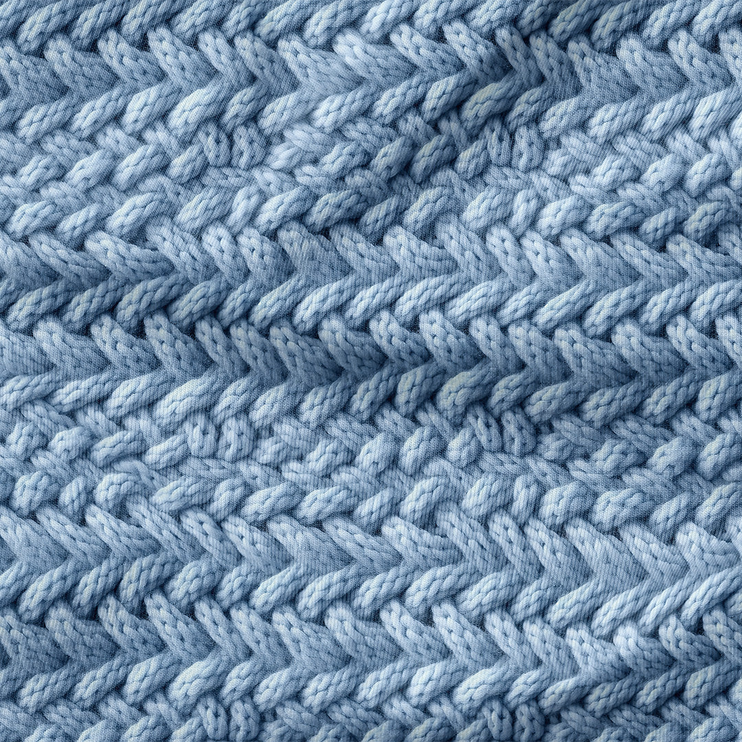 Ice Blue Knit fabric for Outdoor Cushions, Dressmaking, Crafts – Custom ...
