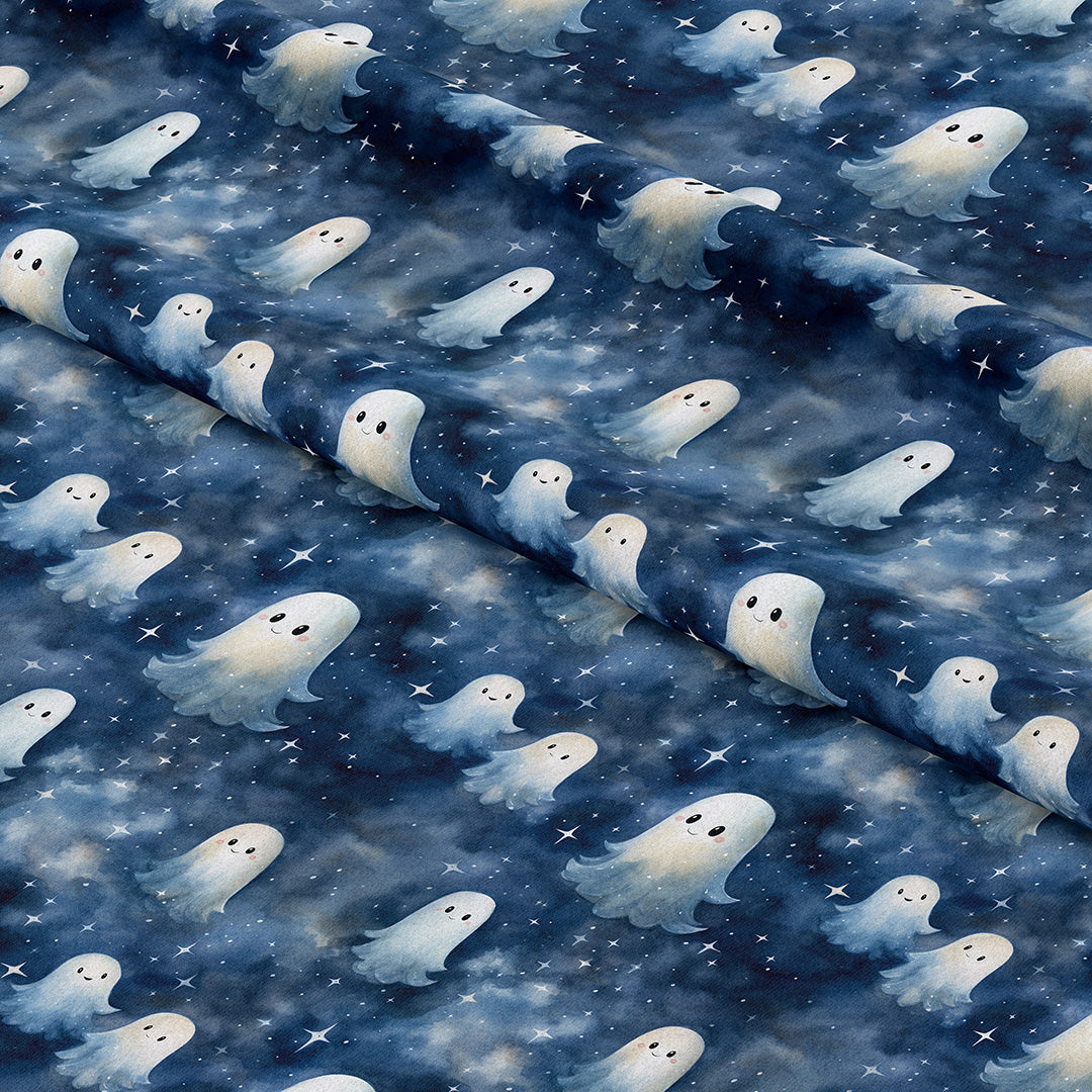 Midnight Ghosts Halloween fabric for sewing Crafts, Clothing and Bags ...