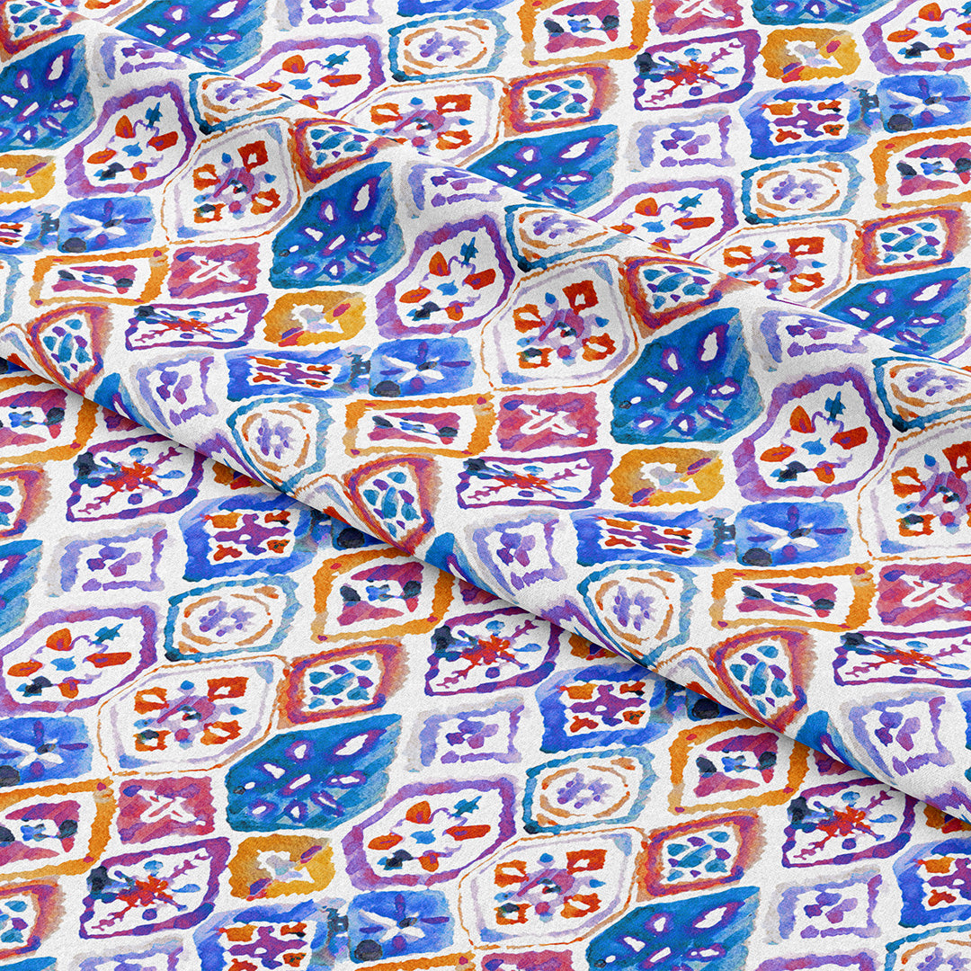 Ethnic Print fabric for Outdoor Cushions, Dressmaking, Crafts – Custom ...