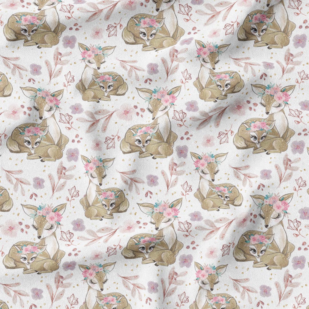 Mummy and Me Fawn Fabric – Custom Fabrics UK