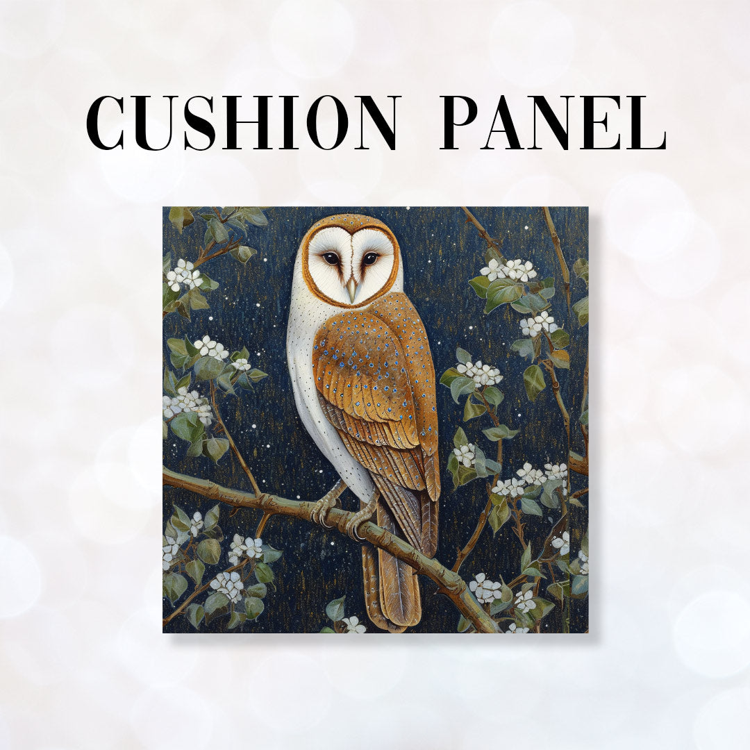 Night Owl Fabric Panel for sewing Cushions. – Custom Fabrics UK