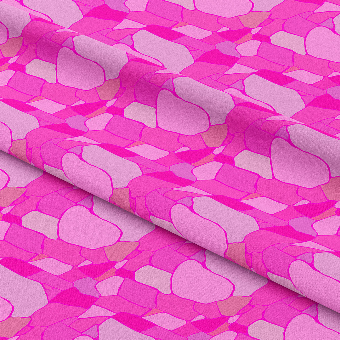 Pink Checks fabric for Outdoor Cushions, Dressmaking, Crafts – Custom ...