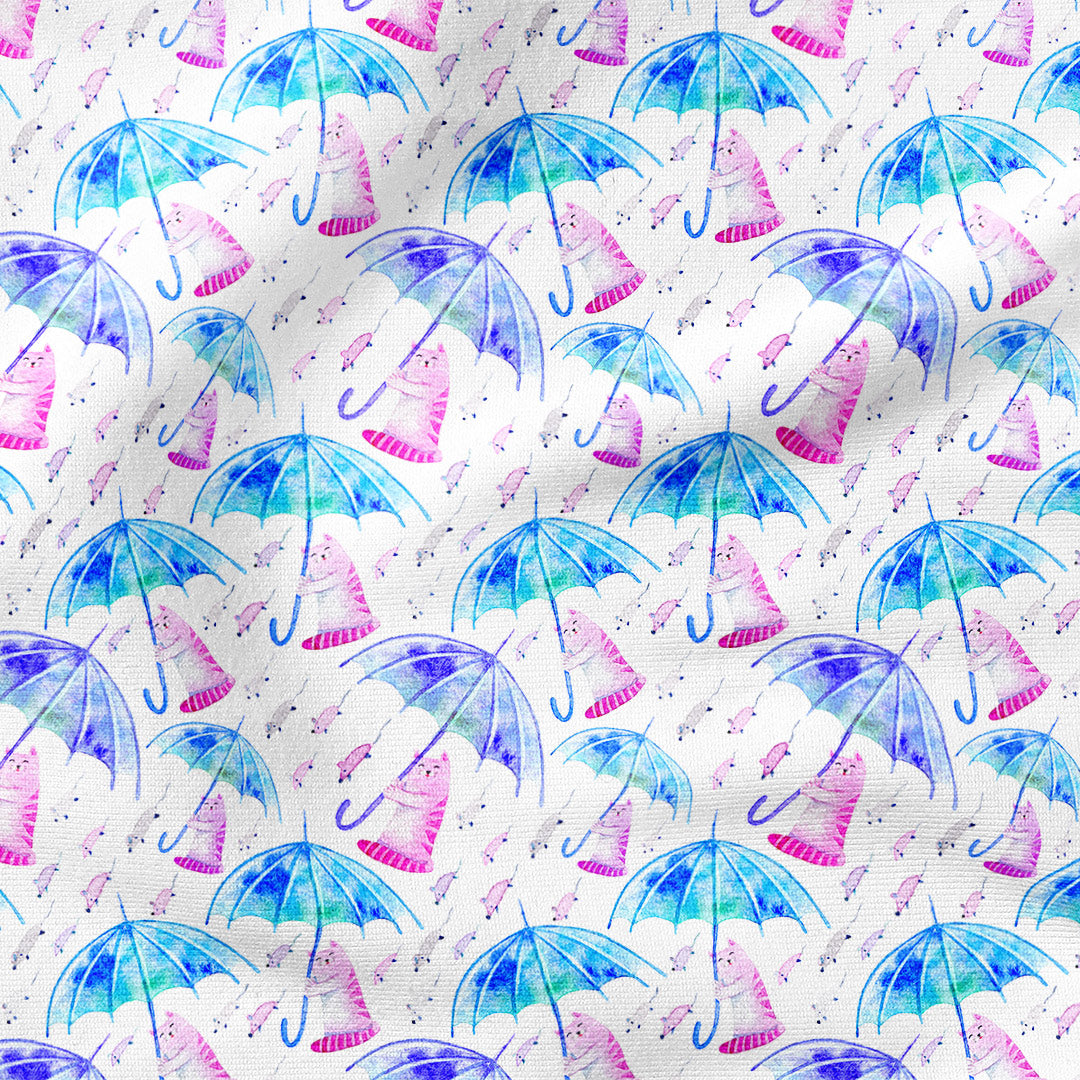 Raining Mice Fabric for Pyjamas, crafts, blankets and more – Custom ...