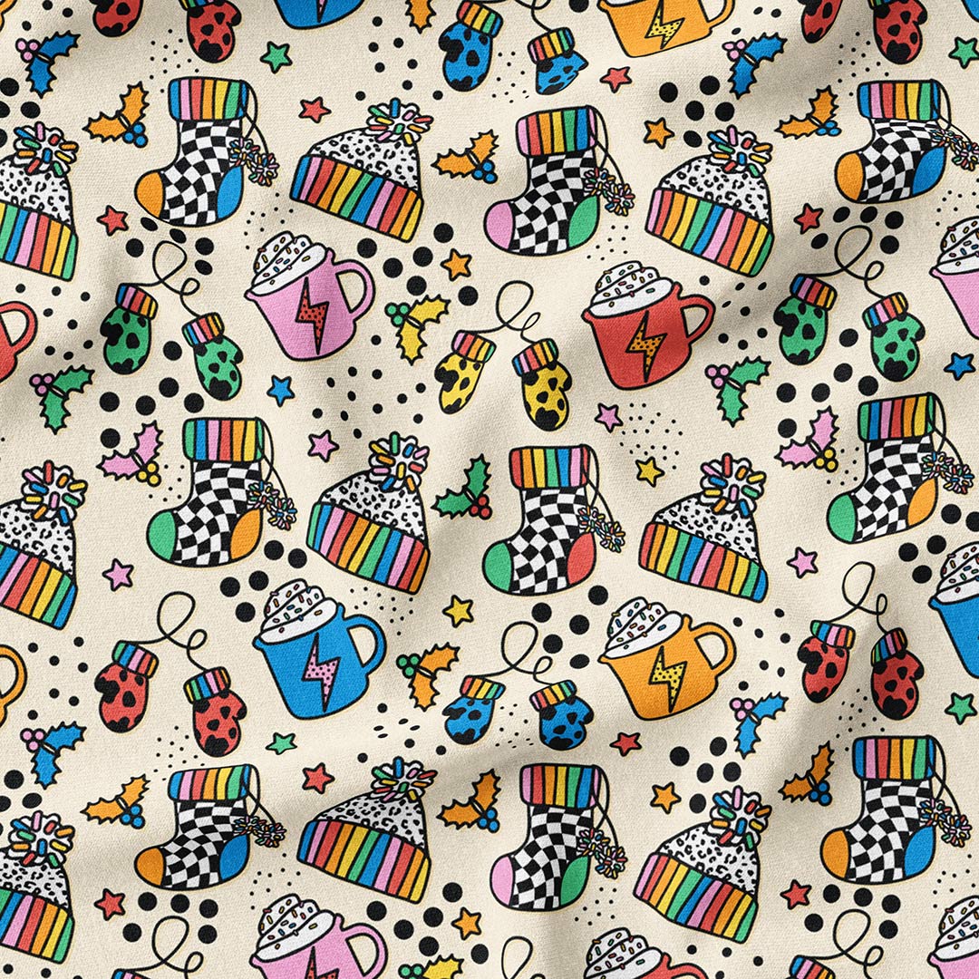 Winter Roses Fabric for Home Decor, Sewing Clothes and Christmas Crafts ...