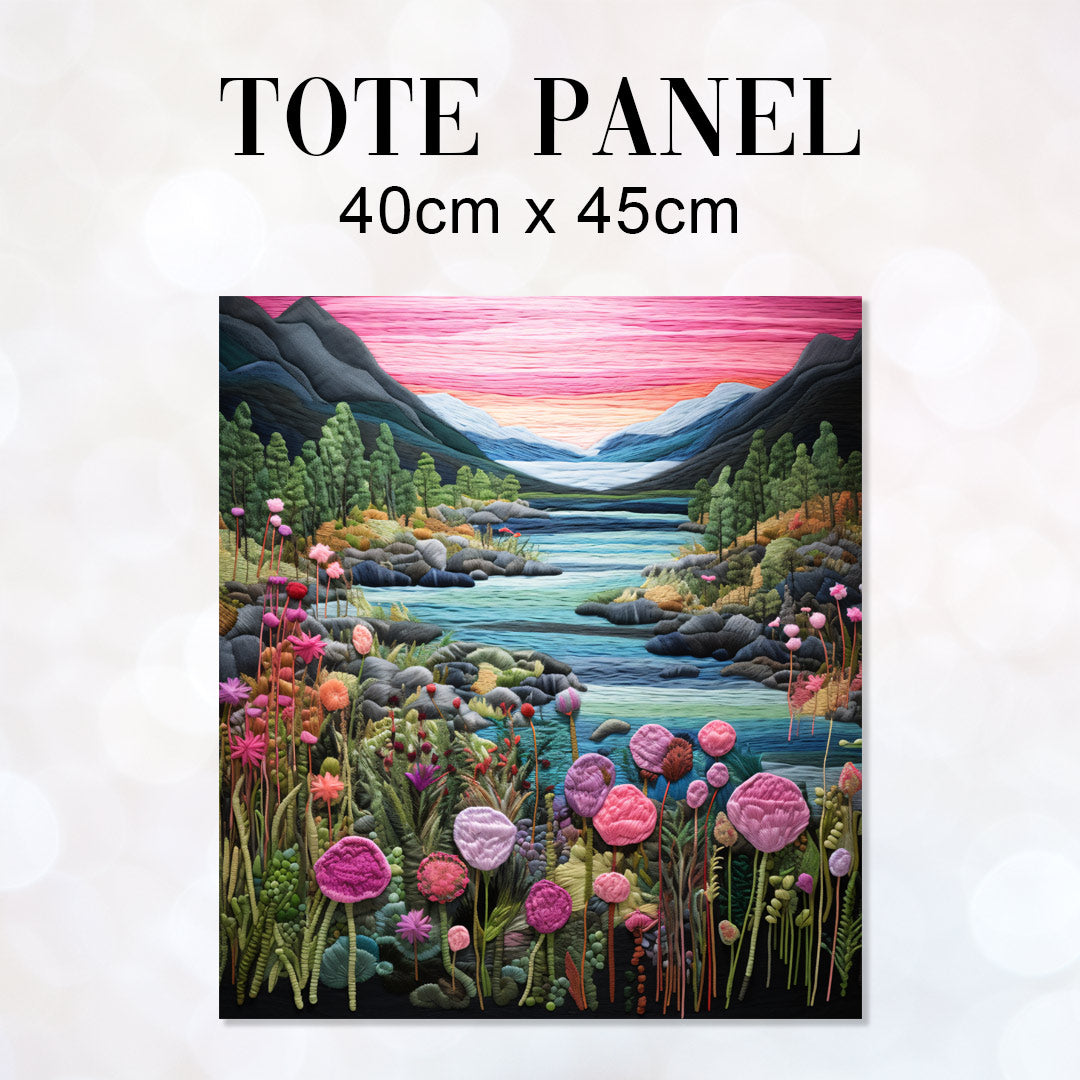 Floral Fabric Panel for sewing Tote Bags – Custom Fabrics UK