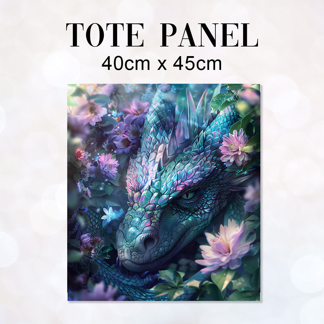 Fantasy Dragon Fabric Panel for sewing Tote Bags – Custom Fabrics UK