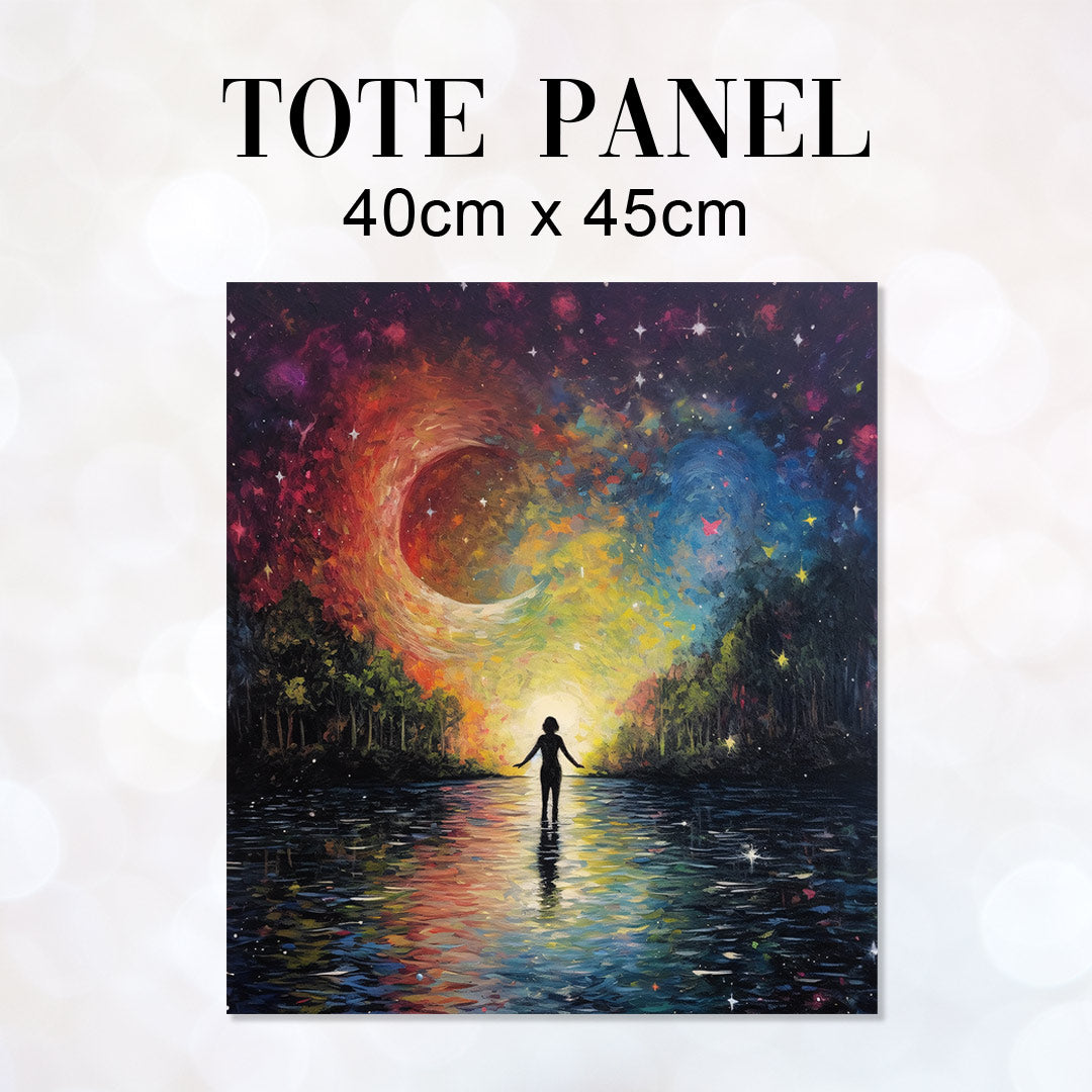 Sun Moon Fabric Panel for sewing Tote Bags – Custom Fabrics UK