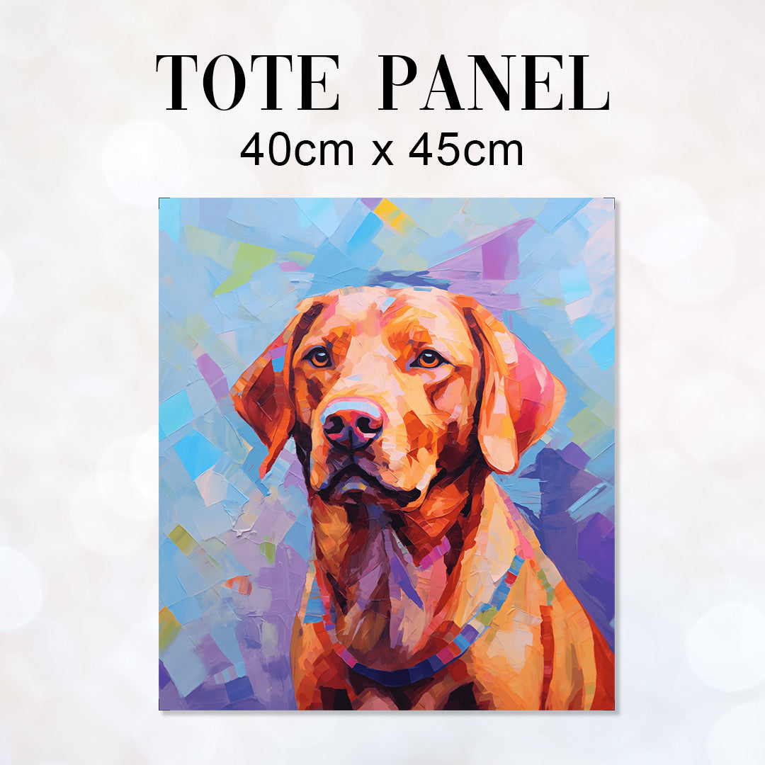 Fox Red Lab Fabric Panel for sewing tote bags – Custom Fabrics UK