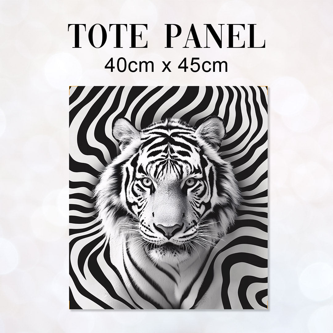 Tiger Fabric Panel for sewing Tote Bags – Custom Fabrics UK