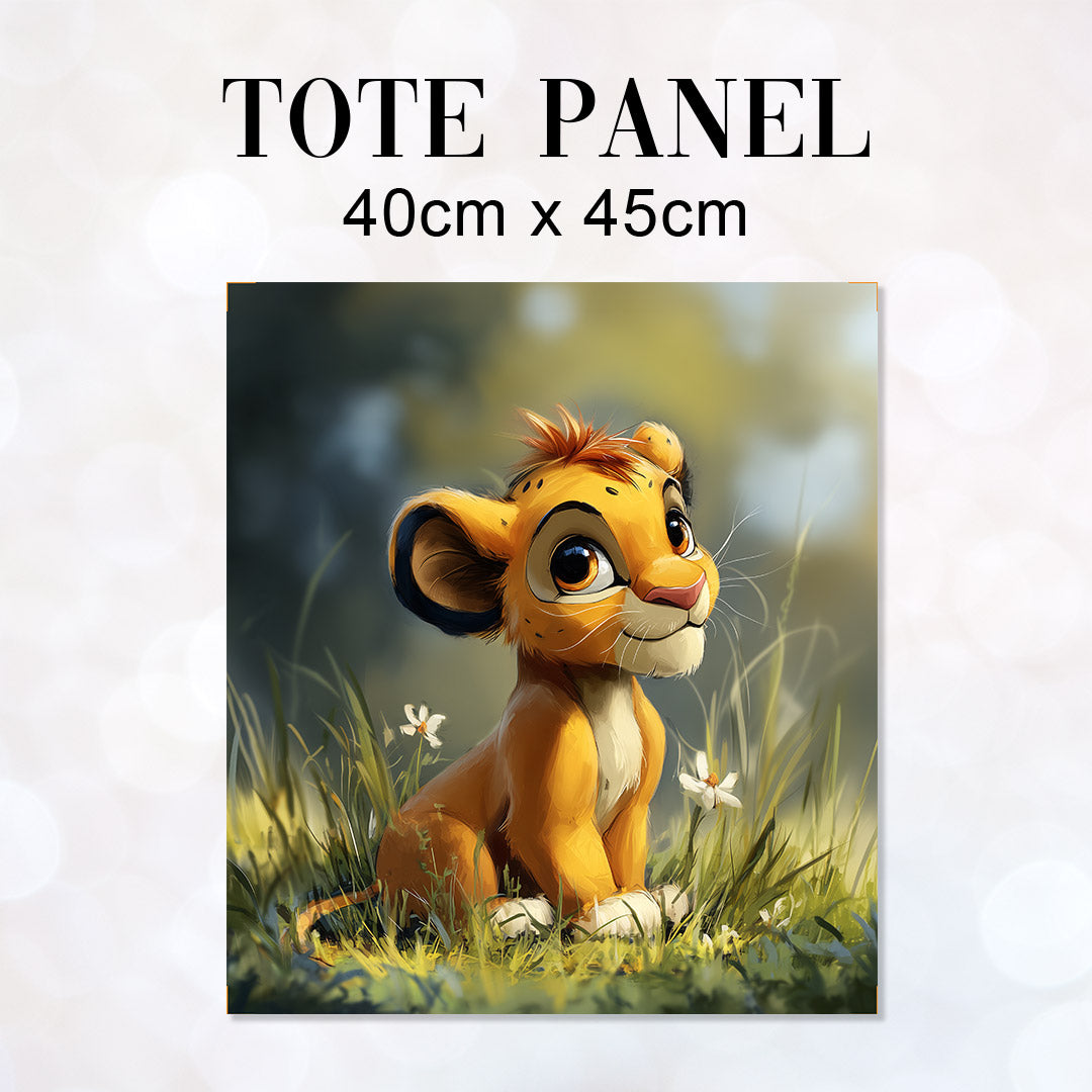 Lion panel for sewing Bags – Custom Fabrics UK