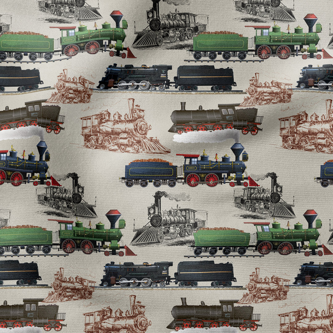 Trains Fabric for Pyjamas, crafts, blankets and more – Custom Fabrics UK