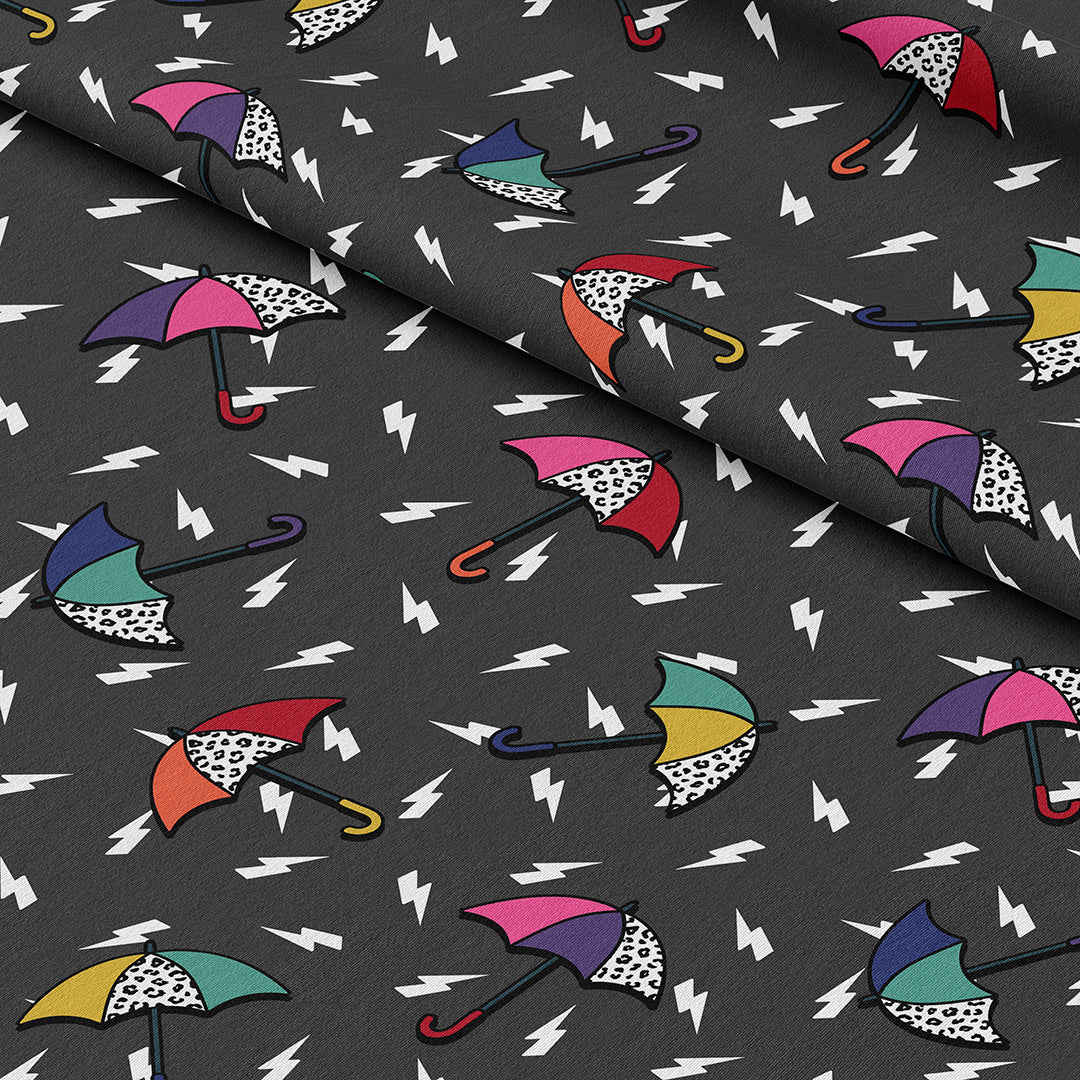 Funky Umbrellas Fabric for Upholstery, Outdoor Cushions, Crafts ...