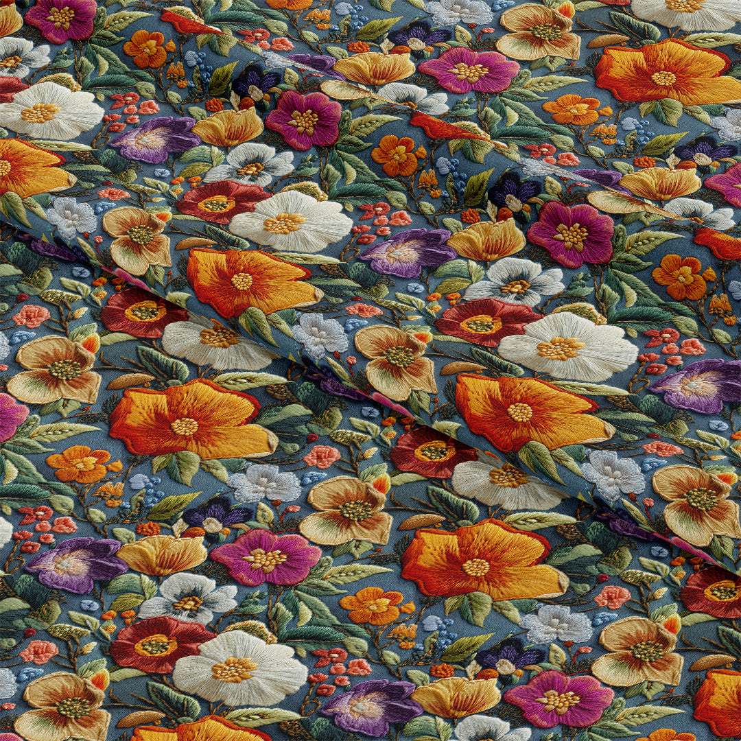 Autumn Blossom Fabric for Pyjamas, crafts, blankets and more – Custom ...