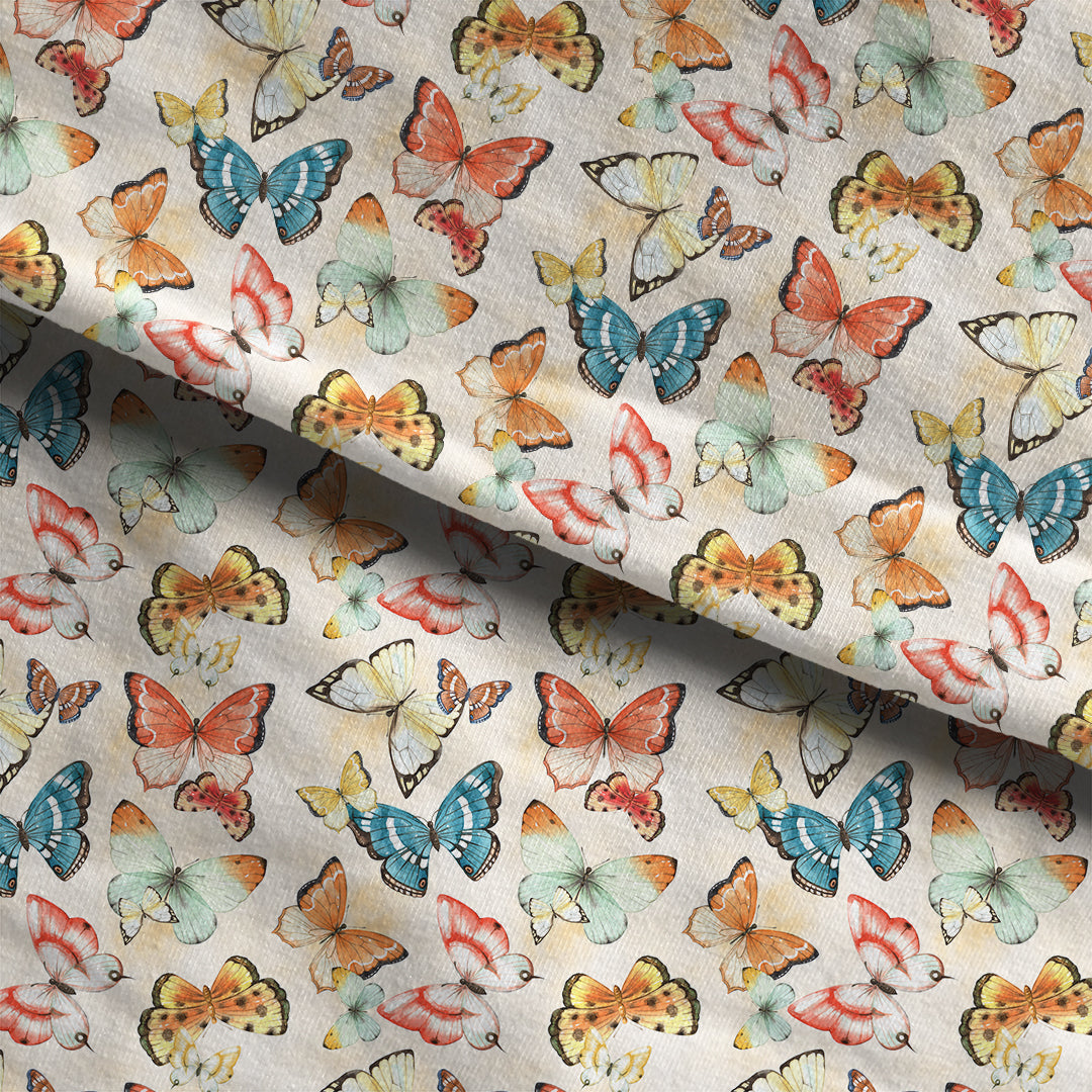 Spring Butterflies fabric for Dressmaking, Crafts, Sewing – Custom ...