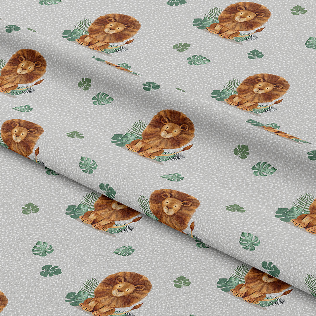 Leander Lion Fabric – Custom Fabrics UK