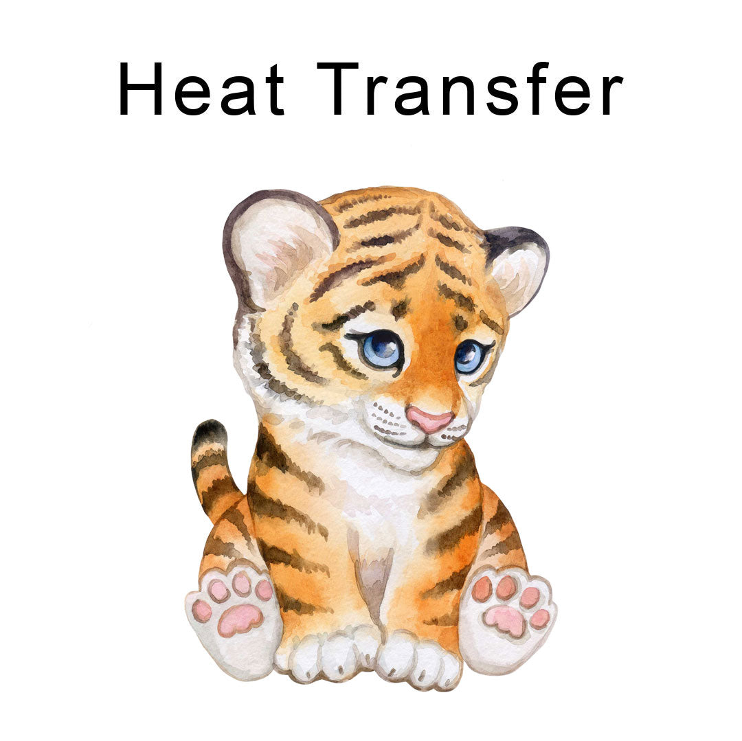 Tiger Cub Iron on fabric heat transfer DTF-76 – Custom Fabrics UK